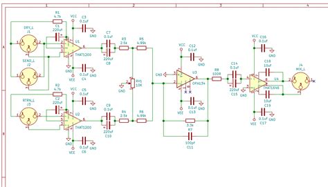 operational amplifier overall gain for mixer circuit electrical