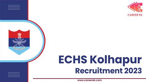 ECHS Kolhapur Recruitment 2023 Last Date And Apply For Various Posts