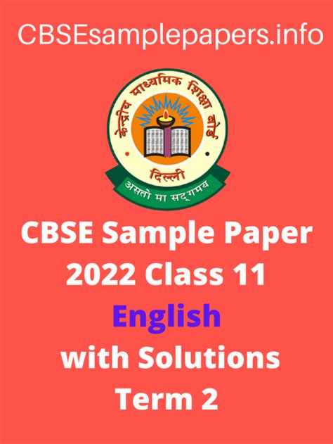 CBSE Sample Paper For Class English CBSE Sample Papers