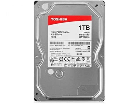 HDD Interni Toshiba P300 Desktop PC 1TB 3,5" SATA HDWD110UZSVA - HDD ...