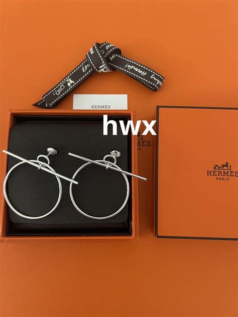 エルメス HERMES ループピアス MM 美品