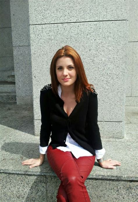 Redhead In Red Leather Pants Red Leather Pants Leather Outfit Leather