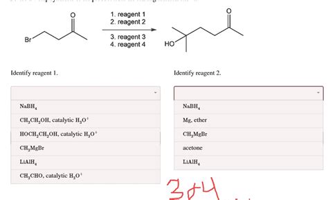 SOLVED:1. reagent 2. reagent 2 Br 3. reagent 3 4. reagent 4 HO Identify reagent 1_ Identify ...
