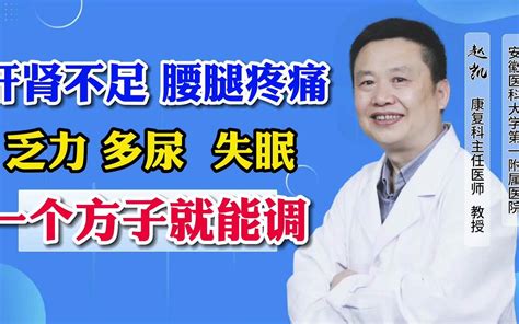 肝肾不足 腰腿疼痛 乏力多尿失眠一个方子就能调 哔哩哔哩