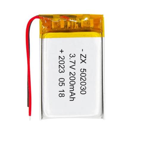 502030聚合物锂电池 200mah 东莞市致信新能源有限公司 新能源网