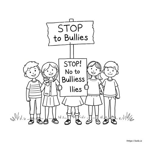 100 Anti Bullying Coloring Pages Bundle Stop Bullying Activities For