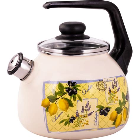 Эмалированный чайник appetite Citrus 3 л со свистком 4с209я Citrus ...