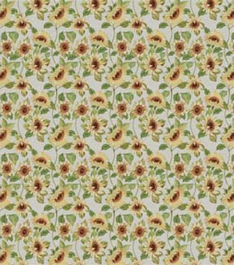 Susan Winget Sunflowers On White Premium Cotton Fabric Joann