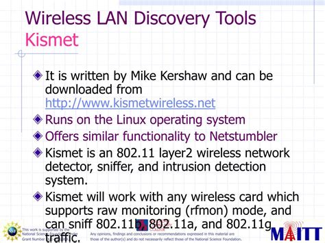 Ppt Netw 05a Applied Wireless Security Wireless Lan Auditing Tools