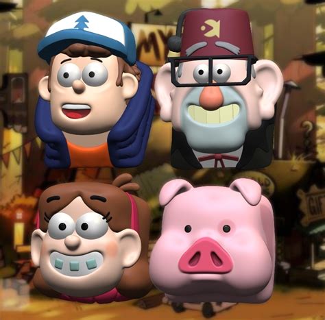 🦸 Gravity Falls Keycaps・ Stl File For ・cults