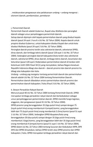 Peran Lembaga Negara Sebagai Pelaksana Kedaulatan Rakyat Dalam Sistim