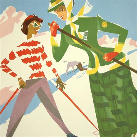 Free Vintage Ski Posters • Travel Poster Roundup • Little Gold Pixel