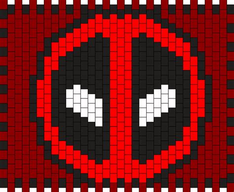 Deadpool Bead Pattern Peyote Bead Patterns Characters Bead Patterns