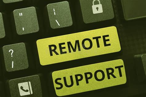 conceptual display remote support word for help end users to solve
