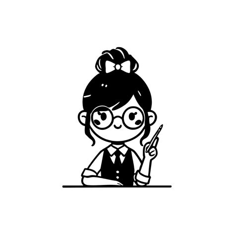 Teacher Clipart Black And White