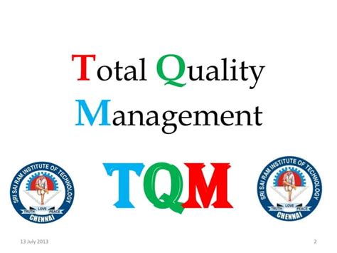 Tqm Deming Contribution Ppt