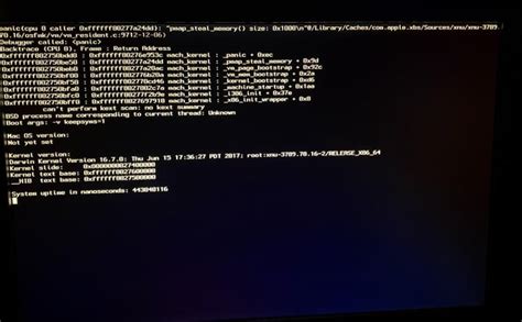 Kernel Panic Cant Perform Kext Scan No Kext Summary Rhackintosh
