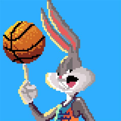 Authentic Digital Art Bugs Bunny Pix Space Jam Edition SuperRare