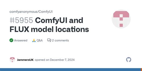 Comfyui And Flux Model Locations · Comfyanonymous Comfyui · Discussion 5955 · Github