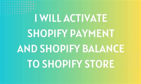 Set Up Shopify Balance Shopify Payment And Integrate A Payment