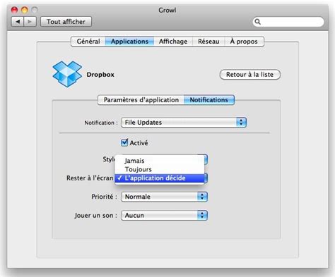 Growl Un Système De Notification Qui Fait Ce Que Vous Lui Demandez De