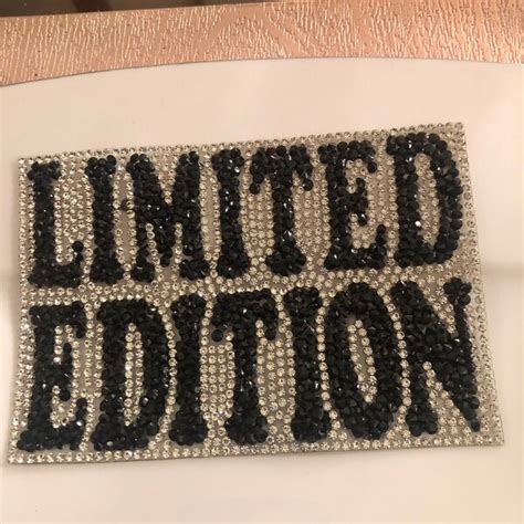 New Blinged Out Limited Edition Rhinestone Patch With Adhesive