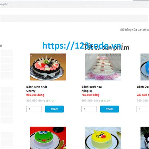 Chia Sẻ Source Code Website Bán Bánh Sinh Nhật Php Mvc Full Data