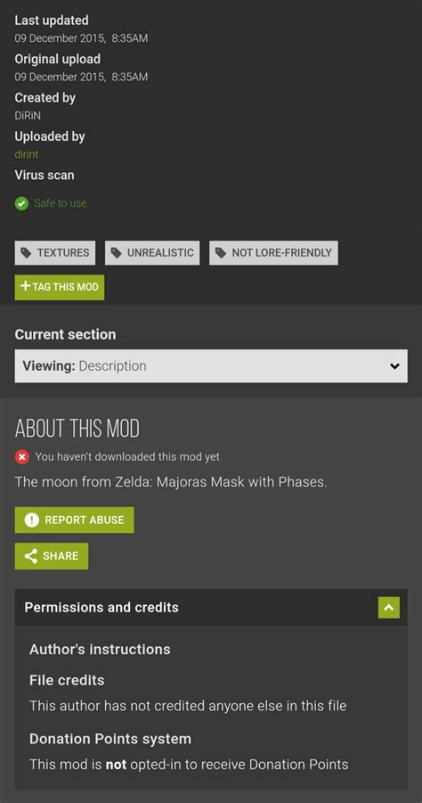 Port Request Zelda Majoras Mask Moon R Fallout4modsxb1