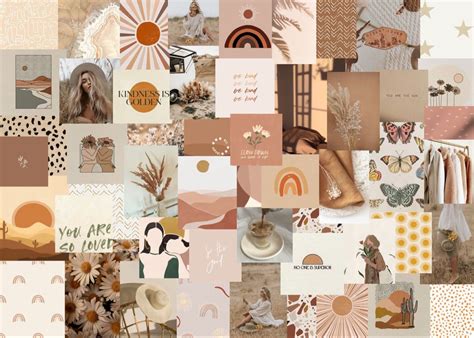 Boho Collage Wallpapers Wallpaper Cave