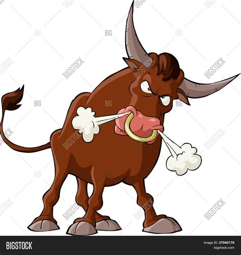 Vector Y Foto Toro Enojado Prueba Gratis Bigstock