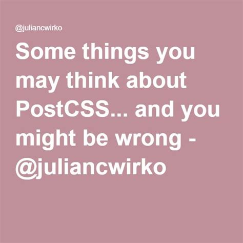 What Is Postcss