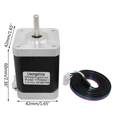 Jzrocker Nema 17 Stepper Motor Bipolar Step Motor For 3d Printer Cnc