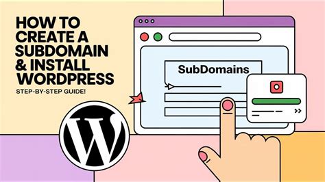 How To Create A Subdomain And Install Wordpress On Subdomain Step By Step Youtube