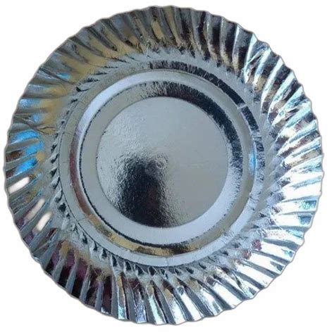 10 Inch Silver Foil Paper Plates At ₹ 1 Piece Silver Paper Dish In