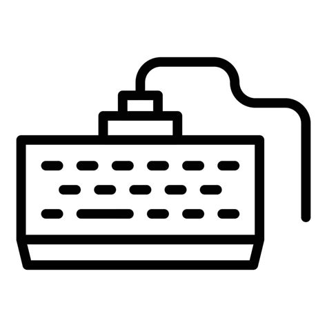 Computer Keyboard Icon Outline Vector Online Mall 15085345 Vector Art