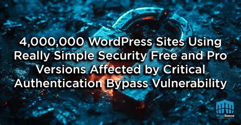 4000000 Wordpress Sites Using Really Simple Security Free And Pro