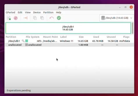 How To Create A Windows 1011 Bootable Usb On Ubuntu Using Gparted