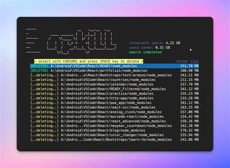 npkill maintain your development workspace clean
