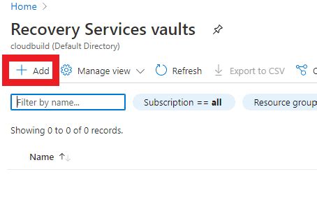 Backup Azure Files Share Cloud Build