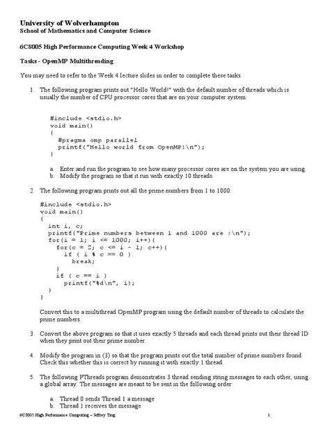hpc openmp tasks pdf software engineering concurrent computing