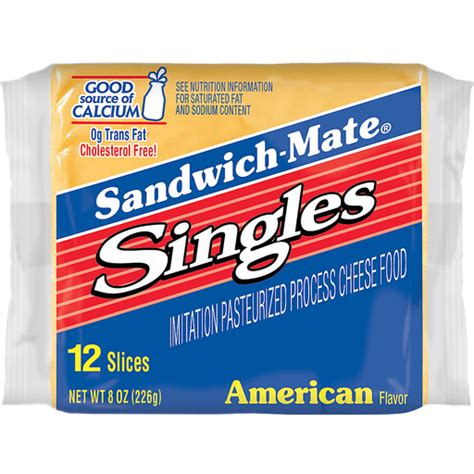 Sandwich Mate® American Flavor Imitation Pasteurized Process Cheese