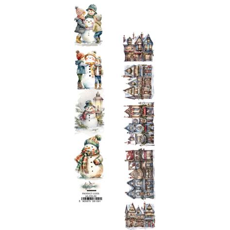 Scrapbooking Paper Strip CHRISTMAS 02