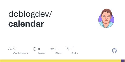 GitHub Dcblogdev Calendar