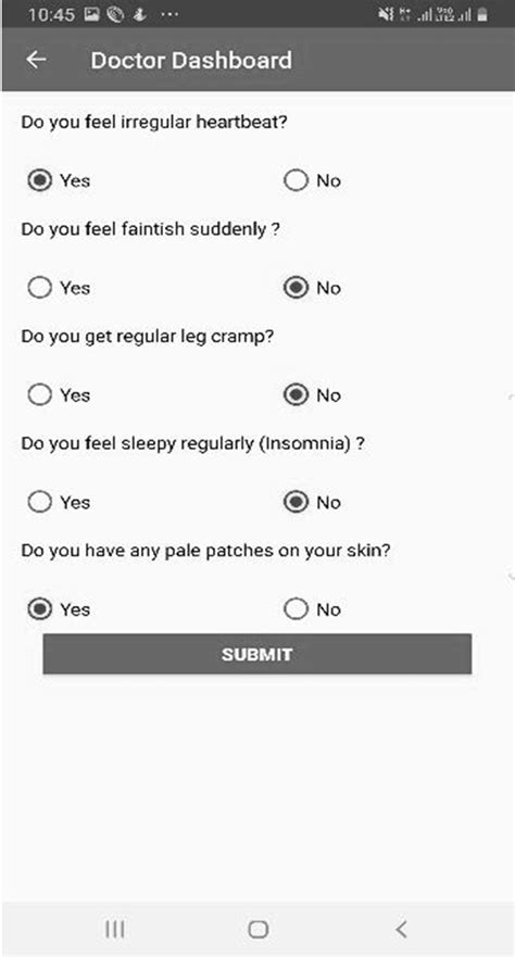 UI Of The Questionnaire Download Scientific Diagram