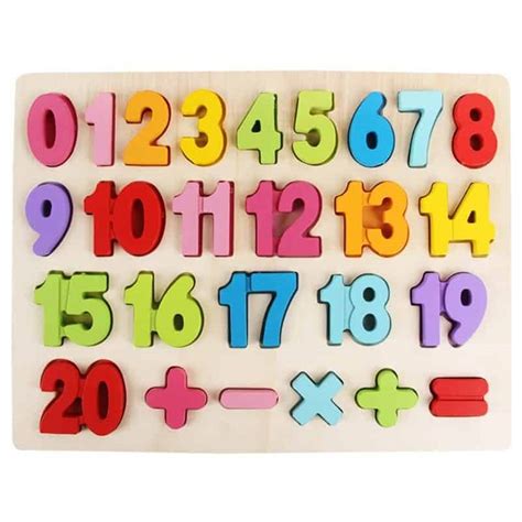 Puzzle D Din Lemn Cu Cifre Si Simboluri Matematice Allmati Shop