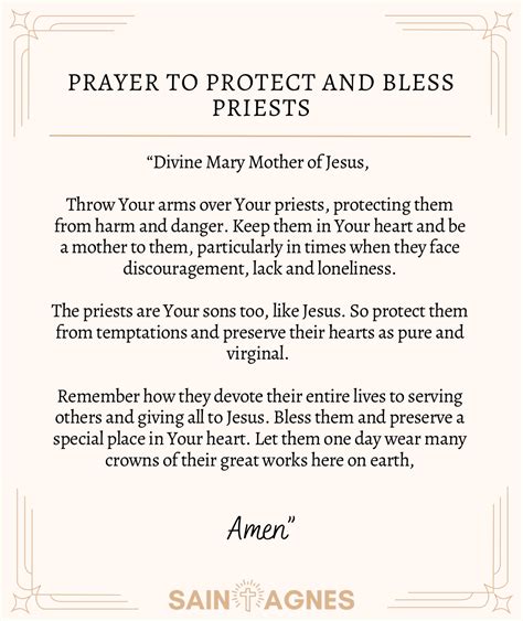 5 Short Catholic Prayers For Priests Printable Images