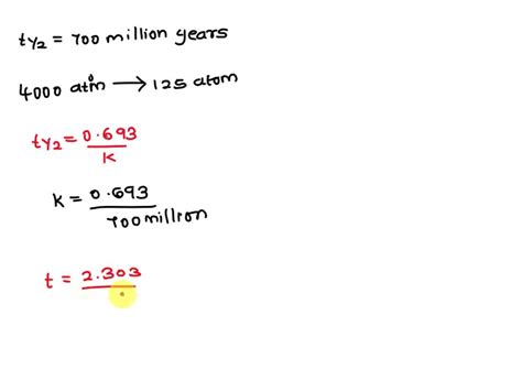 Solved A Zircon Sample Contains 4000 Atoms Of The Radioactive Element 235u Given That 235u Has