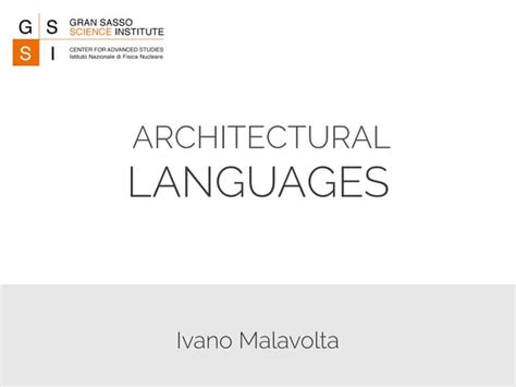 Introduction To Architectural Languages Ppt