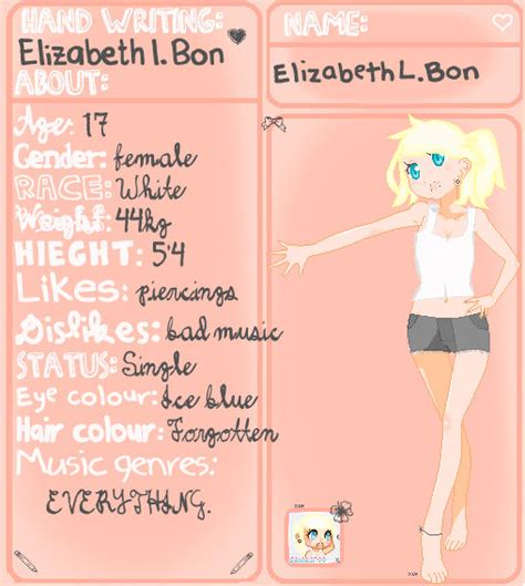 Oc Chart 7 15 11 By Sawahpoo On Deviantart