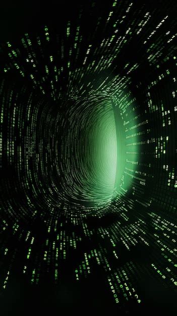 Premium Photo Olive Binary Code On Dark Creating An Atmosphere Of